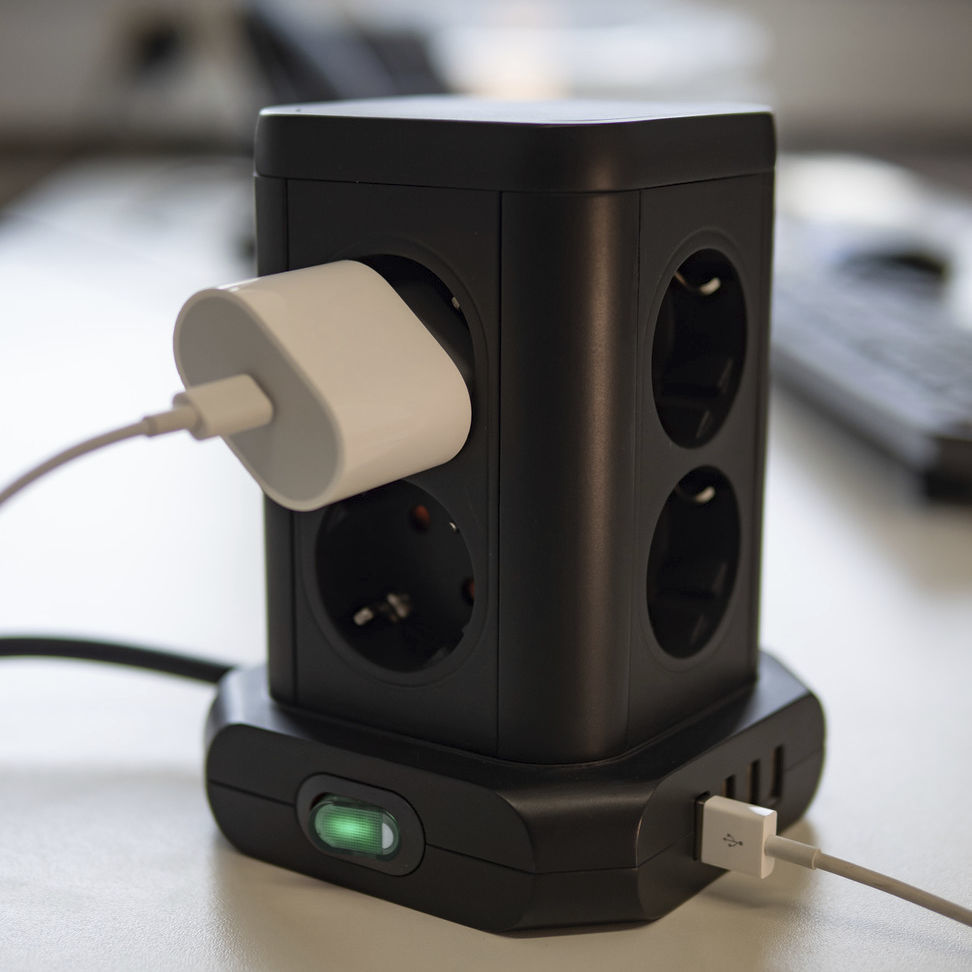 Power socket - 1153560000 - Brennenstuhl - USB / multiple / floor