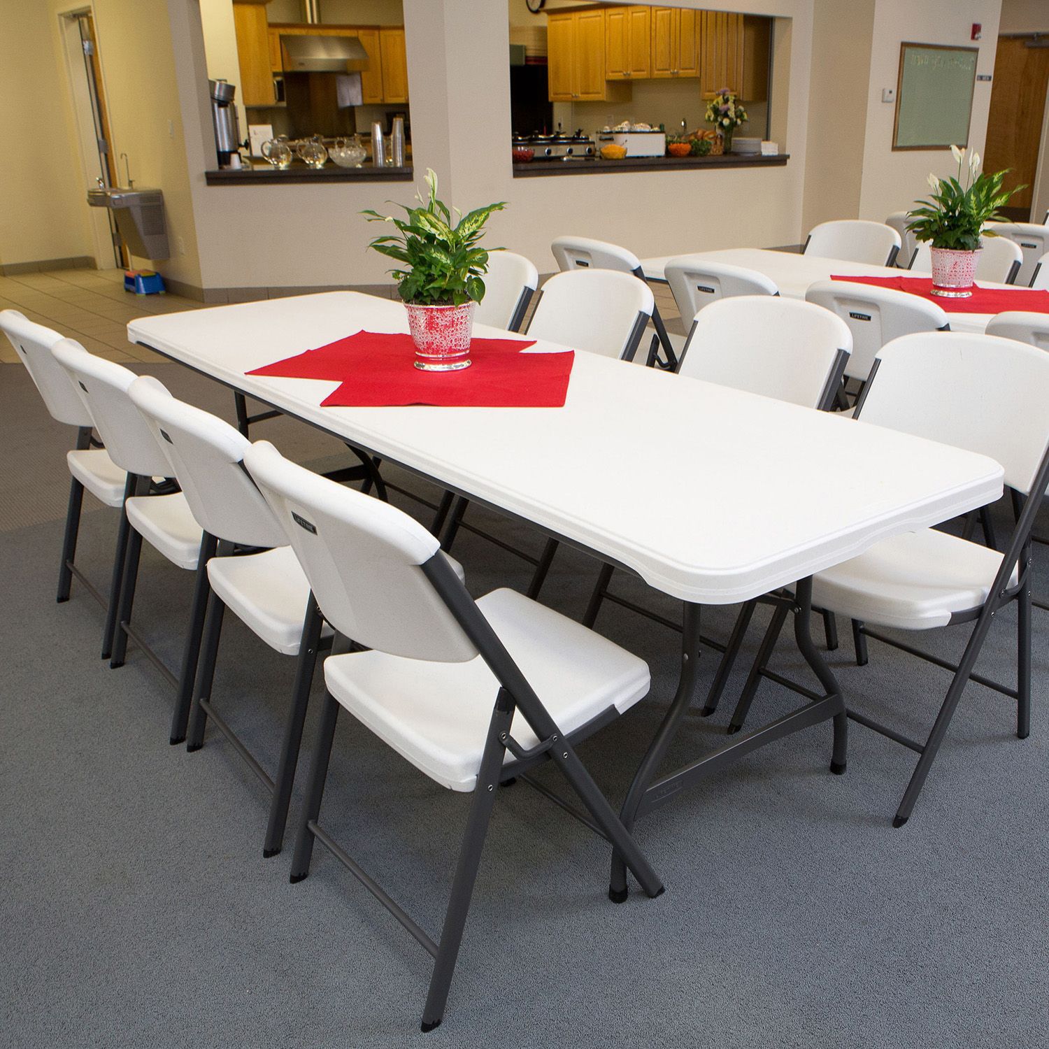 Contemporary table - 80299G - Lifetime - high-density polyethylene ...