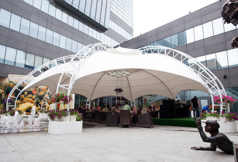 Metal frame tensile structure - SPIDER - Vector Trade UK - cable-and ...