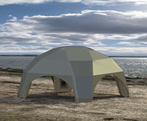 Inflatable structure with PVC membrane - CRYSTAL - Vector Trade UK ...