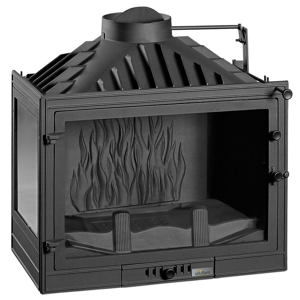 Corner fireplace insert - UNIFLAM 700 STANDARD LEFT - Parkanex Sp. z o ...