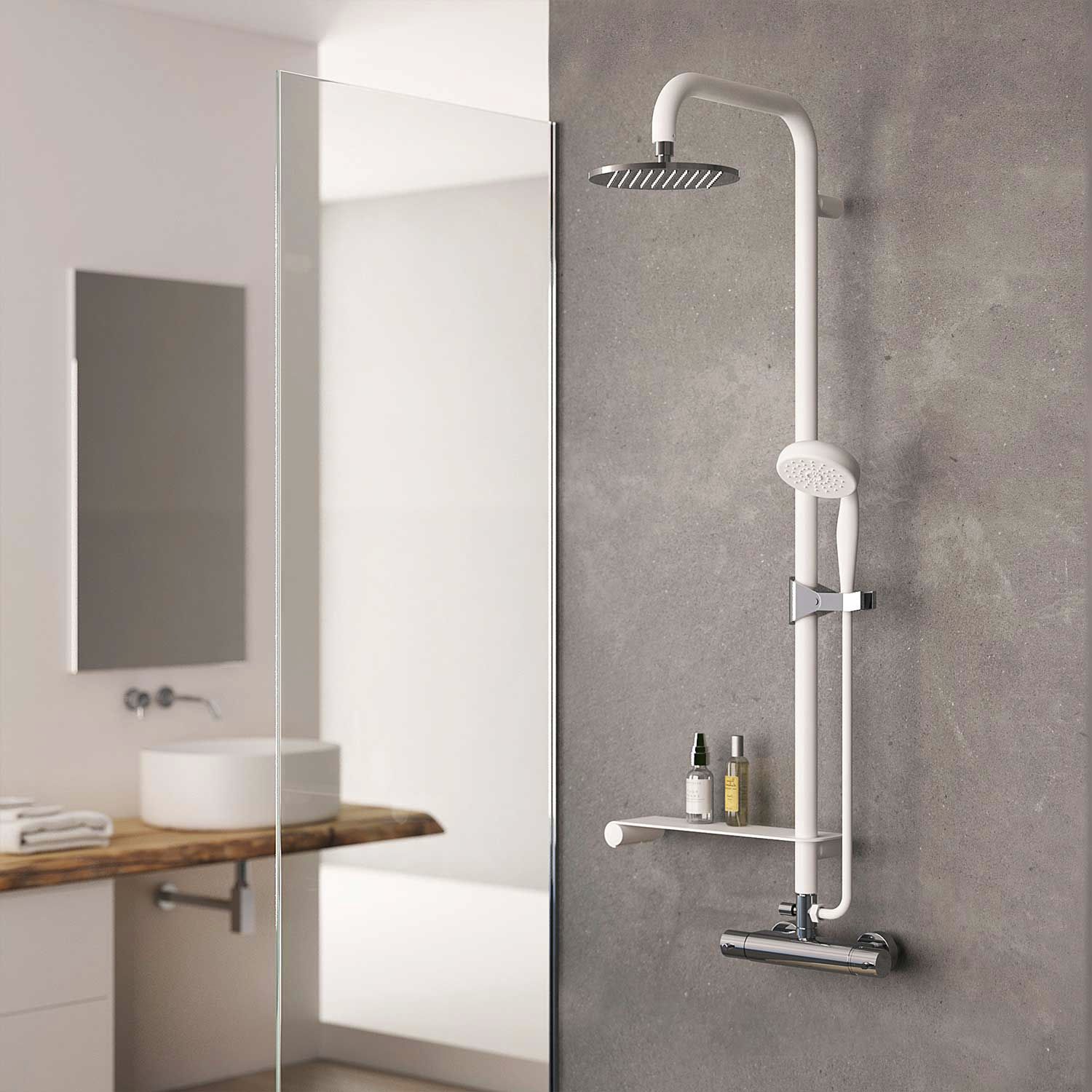 Thermostatic shower column - ELSHTSMSXB - Thermomat S.r.l. - commercial ...