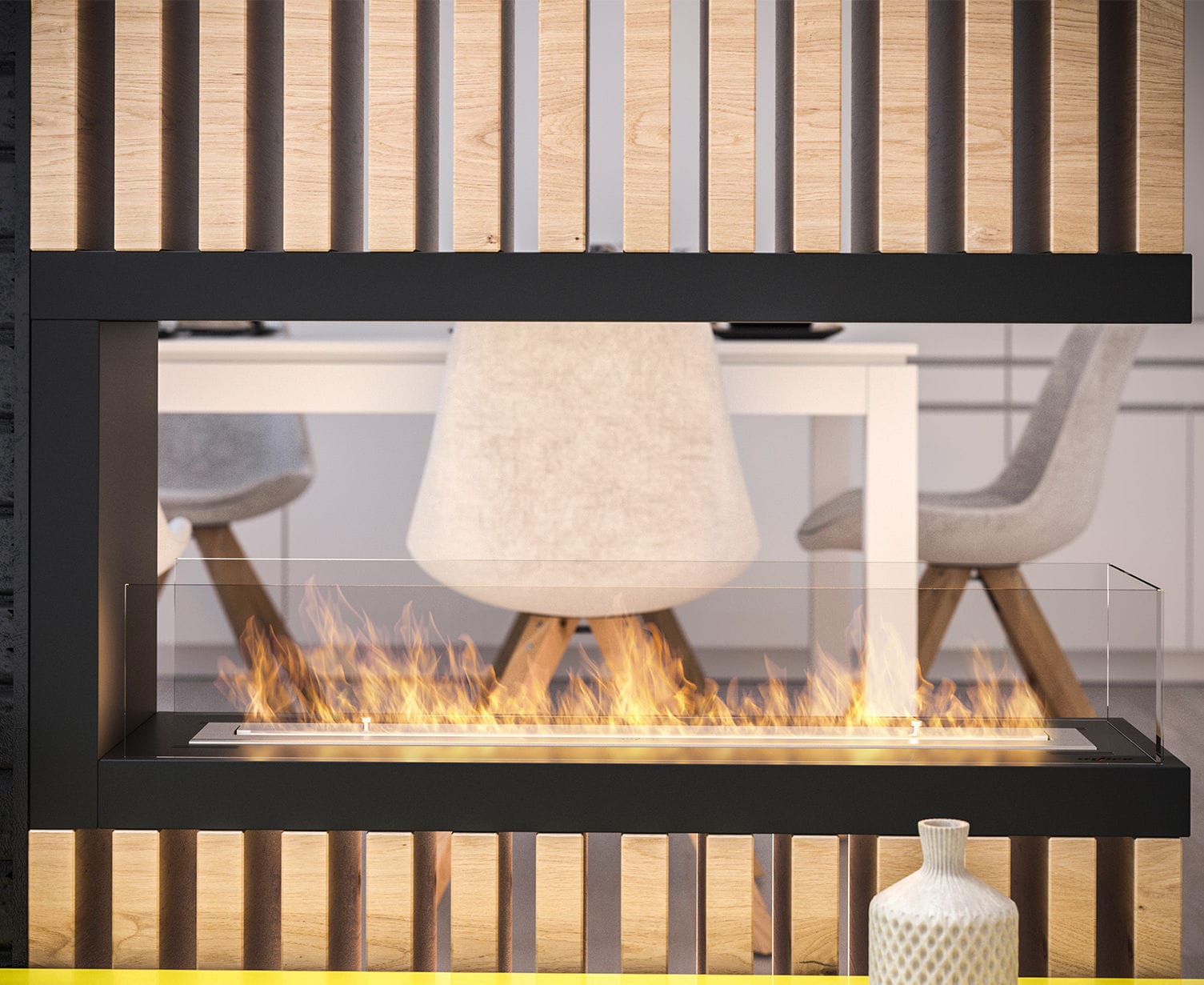 Bioethanol fireplace - INSIDE U1000.2 - INFIRE Karol Lipka - built-in ...