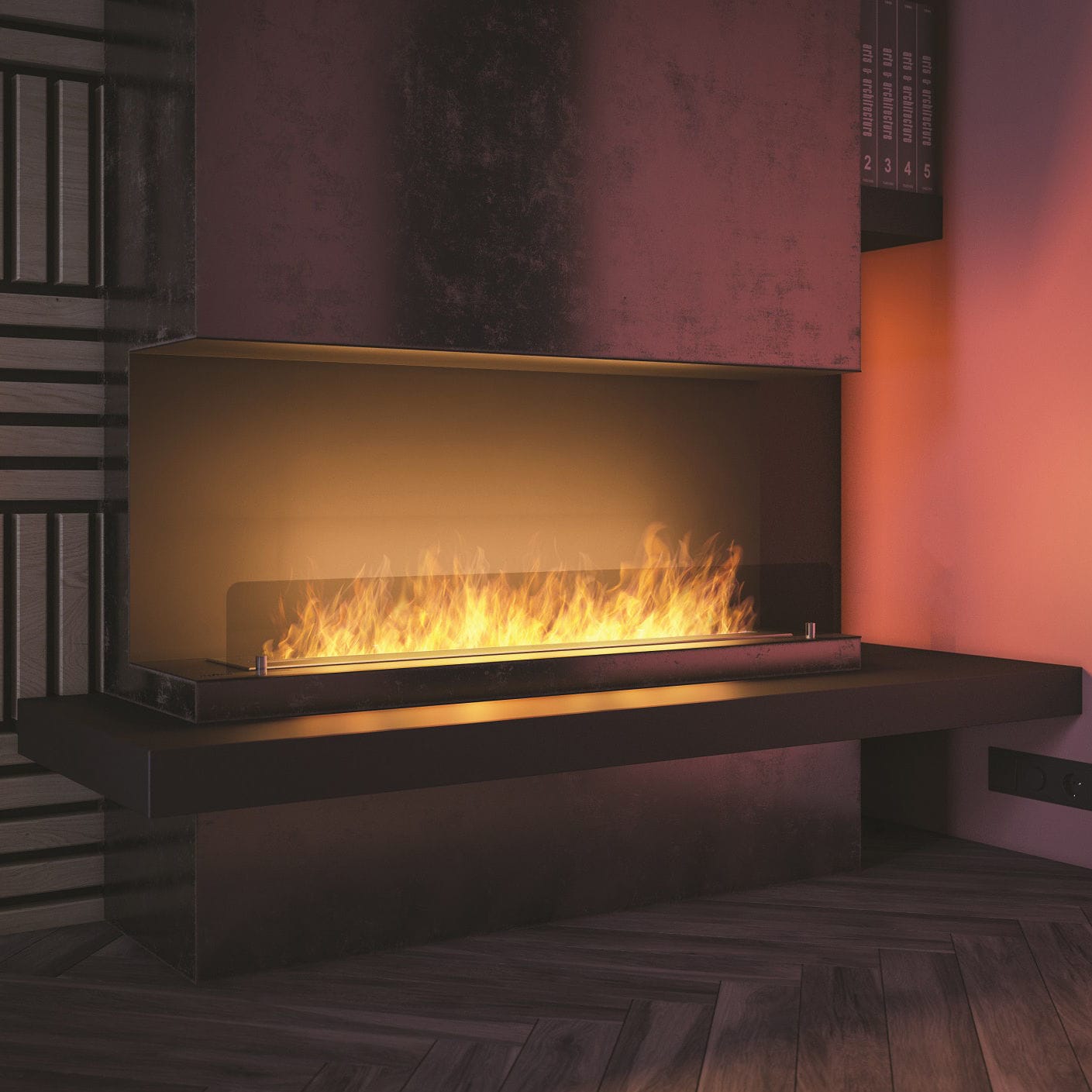 Bioethanol fireplace - INSIDE C1200V1 - INFIRE Karol Lipka - built-in ...