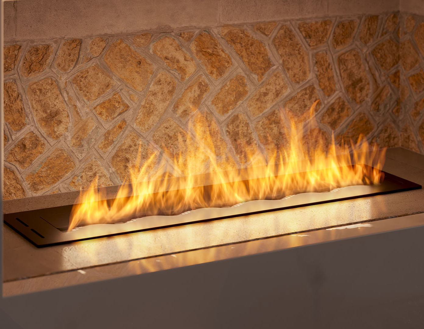 Steel bioethanol burner - 800 - INFIRE Karol Lipka - rectangular ...