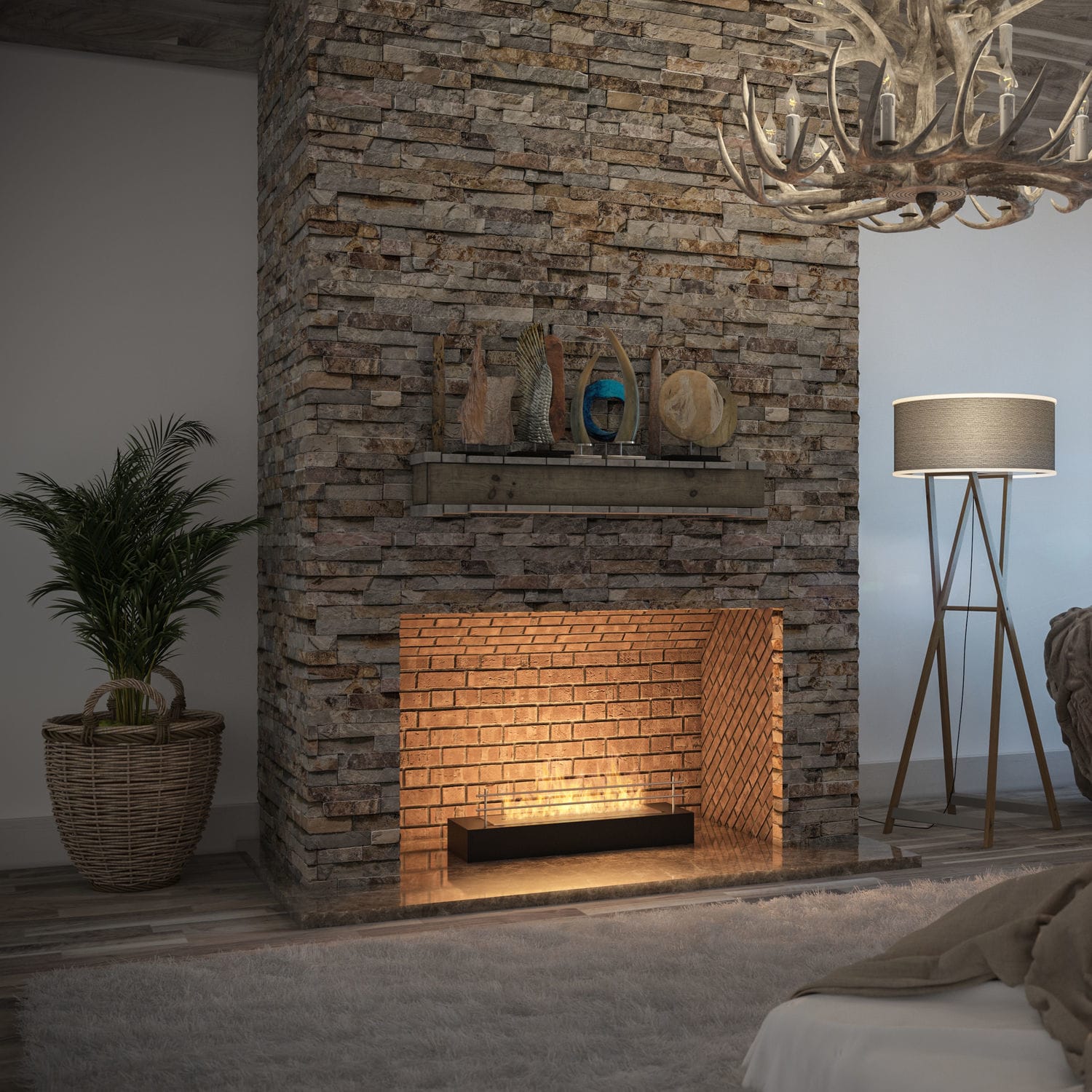 Bioethanol fireplace - FIREBOX 600 - INFIRE Karol Lipka - built-in ...