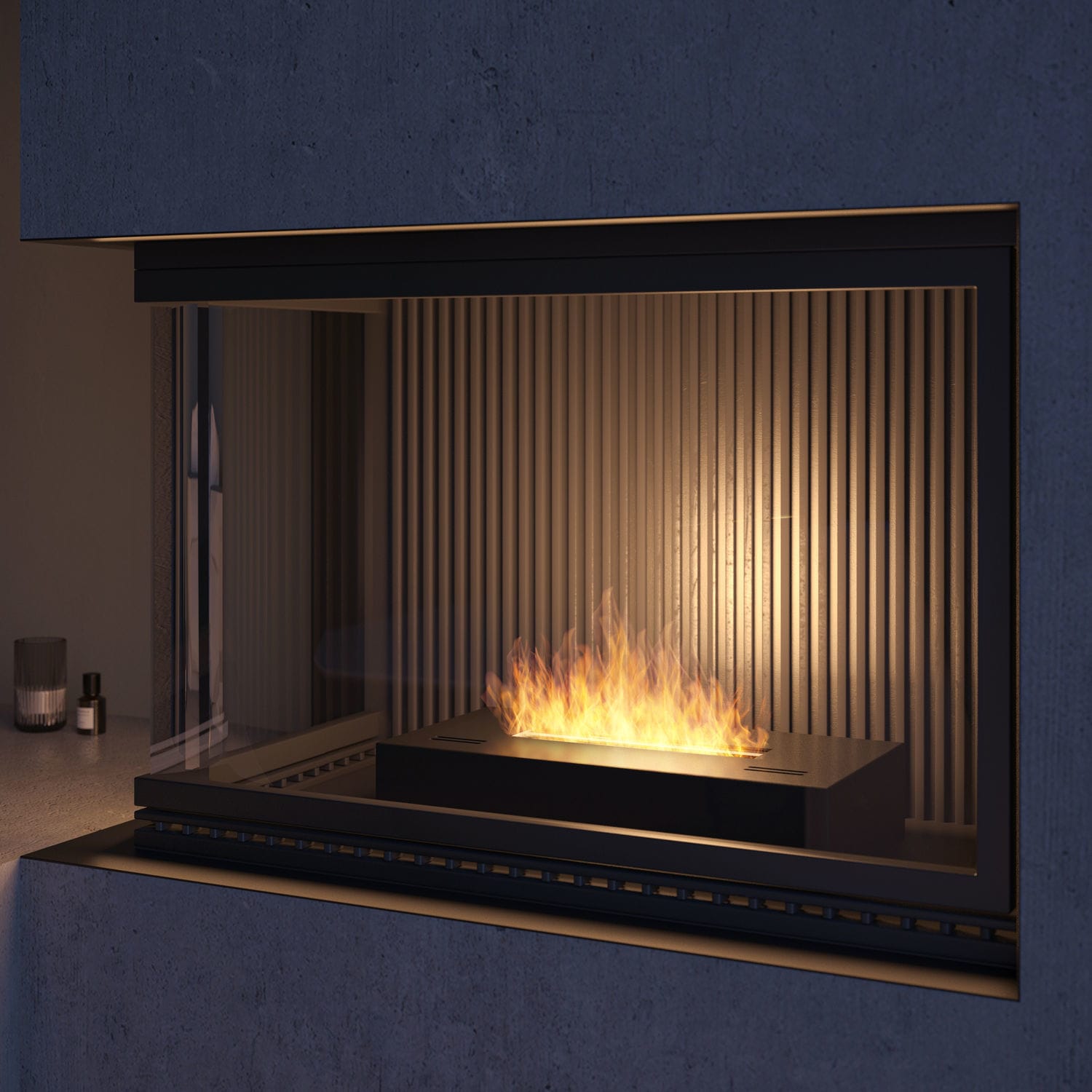 Bioethanol fireplace - SIMPLEBOX 400 - INFIRE Karol Lipka - built-in ...