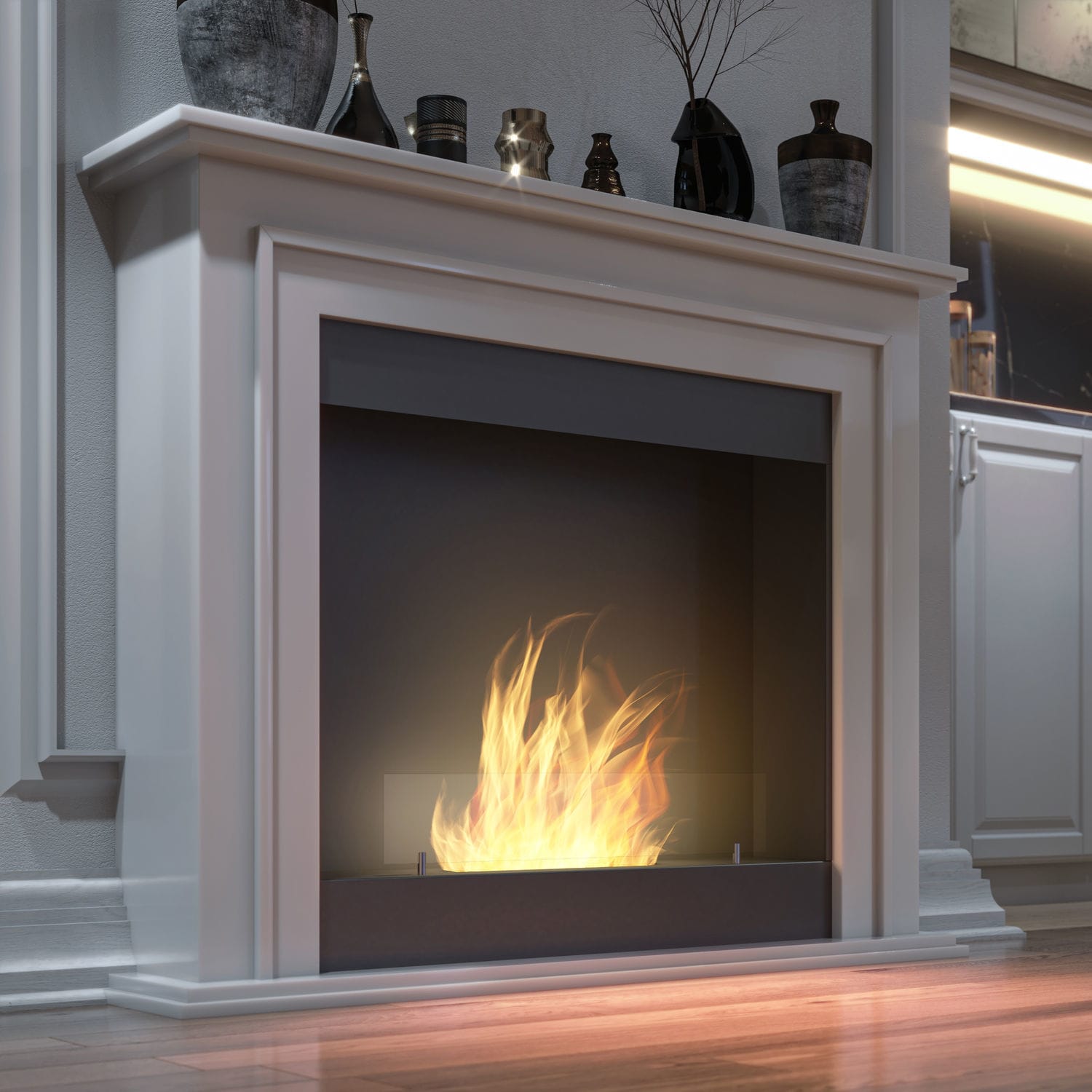 Bioethanol fireplace - SIMPLE PORTAL 1 - INFIRE Karol Lipka - wall ...