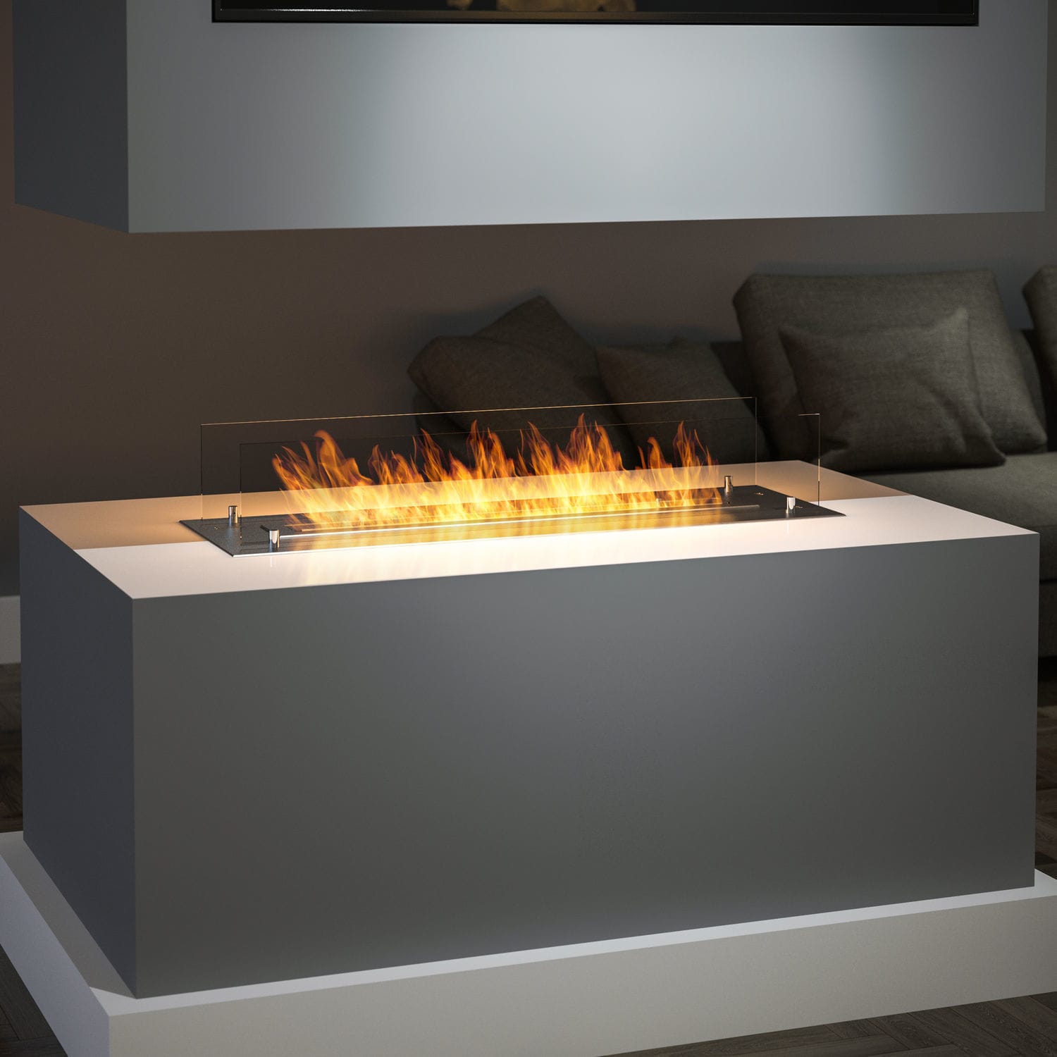 Bioethanol fireplace - INSERT SIMPLE 1000 INOX - INFIRE Karol Lipka ...