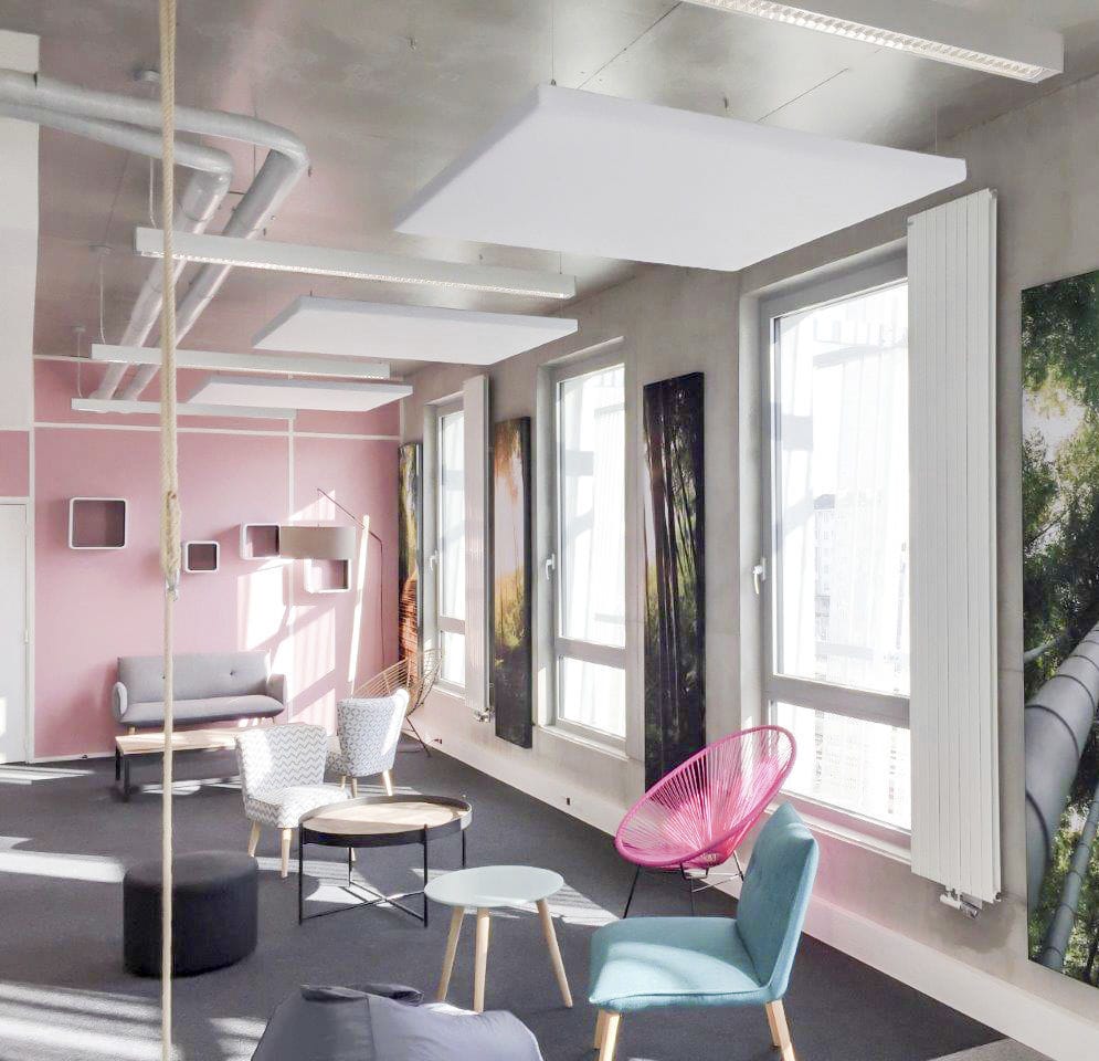 Wall-mounted acoustic panel - STYLE - EKOE acoustique - for ceiling ...