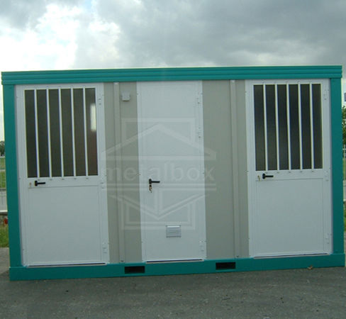 Prefab building - metalbox spa - metal / steel framing / locker room