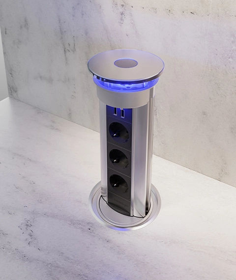 Power socket - VERSALUX - ASA International Group - USB / triple ...