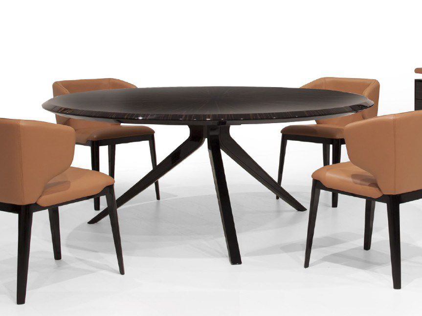Contemporary dining table - V142 - Aston Martin - wood veneer / ebony ...
