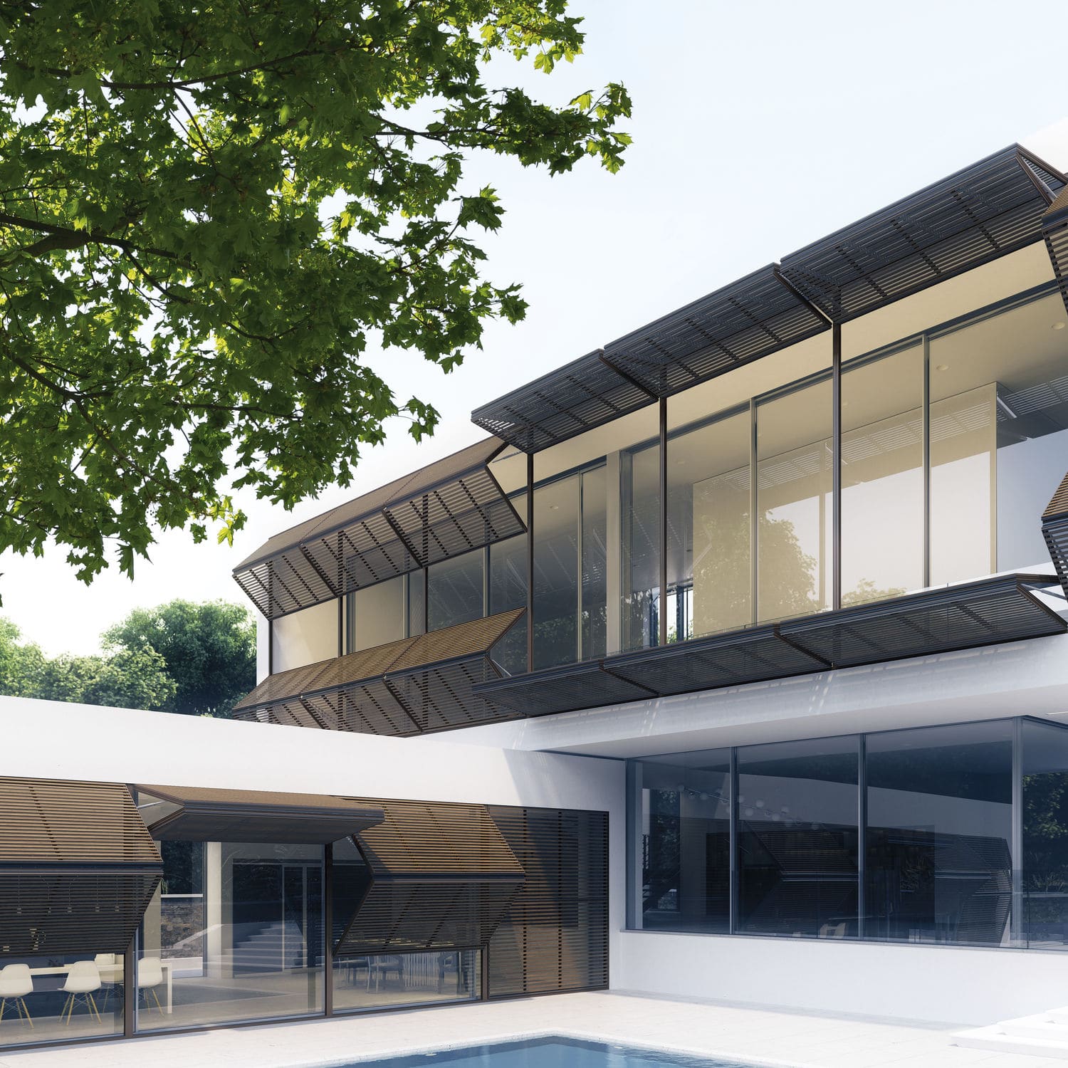 Aluminum solar shading - RABEL 14200 - RABEL SYSTEMS - for facade ...