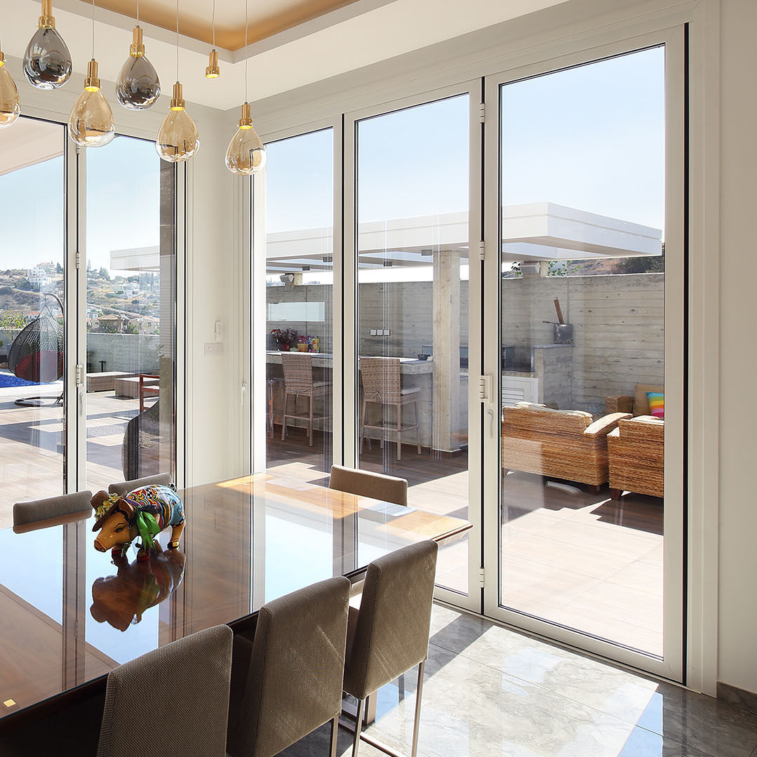 Sliding patio door - RABEL 3600 - RABEL SYSTEMS - folding / stainless ...