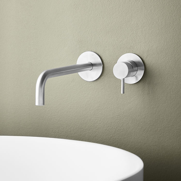 Washbasin mixer tap - QT3100-250 series - QTOO - wall-mounted ...