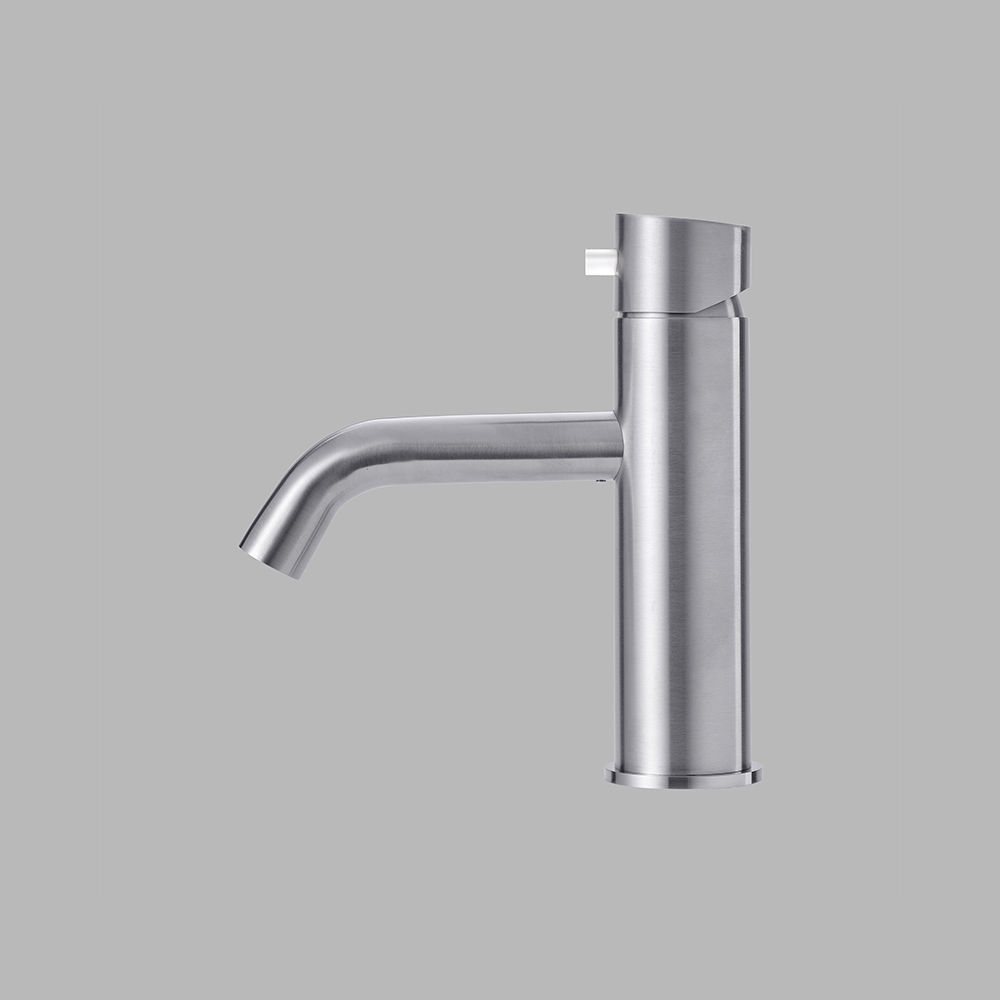 Washbasin mixer tap - QT1151M - QTOO - countertop / satin stainless ...