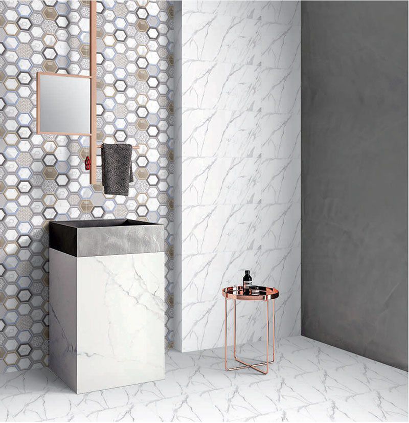 Ceramic tile - ACRO-L - Ancora Creations LLP - matte / interior / bathroom