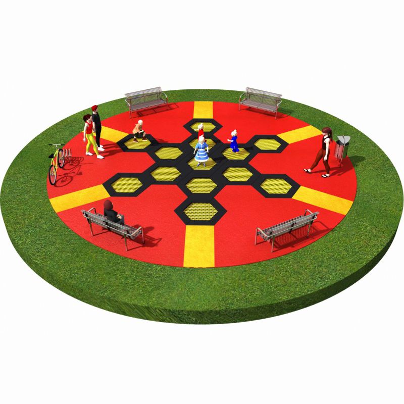 Playground trampoline - TRAMPOLINES 5 - Inter System - outdoor
