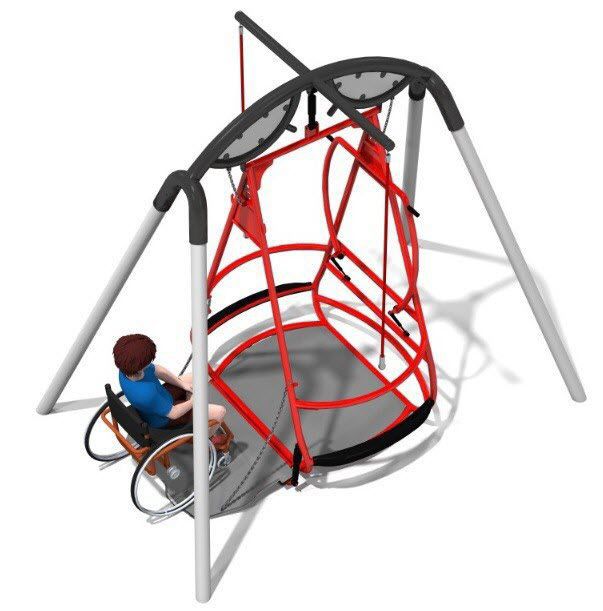 Galvanised steel swing - INTEGRADO : SATURN - Inter System - aluminum ...