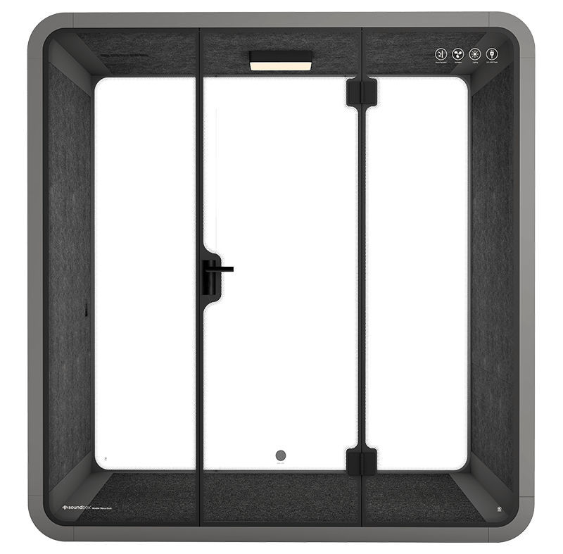 Acoustic privacy office space - L - Soundbox acoustic Tech CO.,LTD - glazed