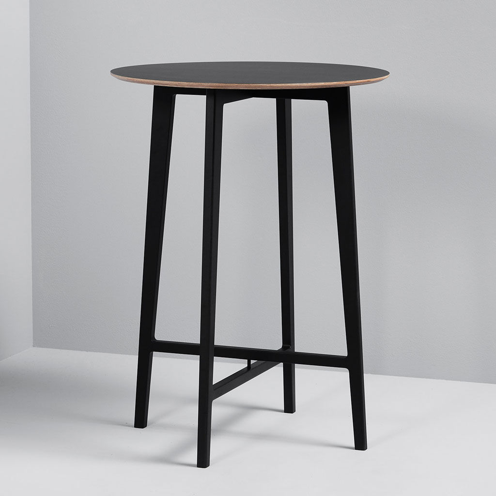 Contemporary high bar table - NORDIC - SACKit - oak / Fenix NTM® / oak base