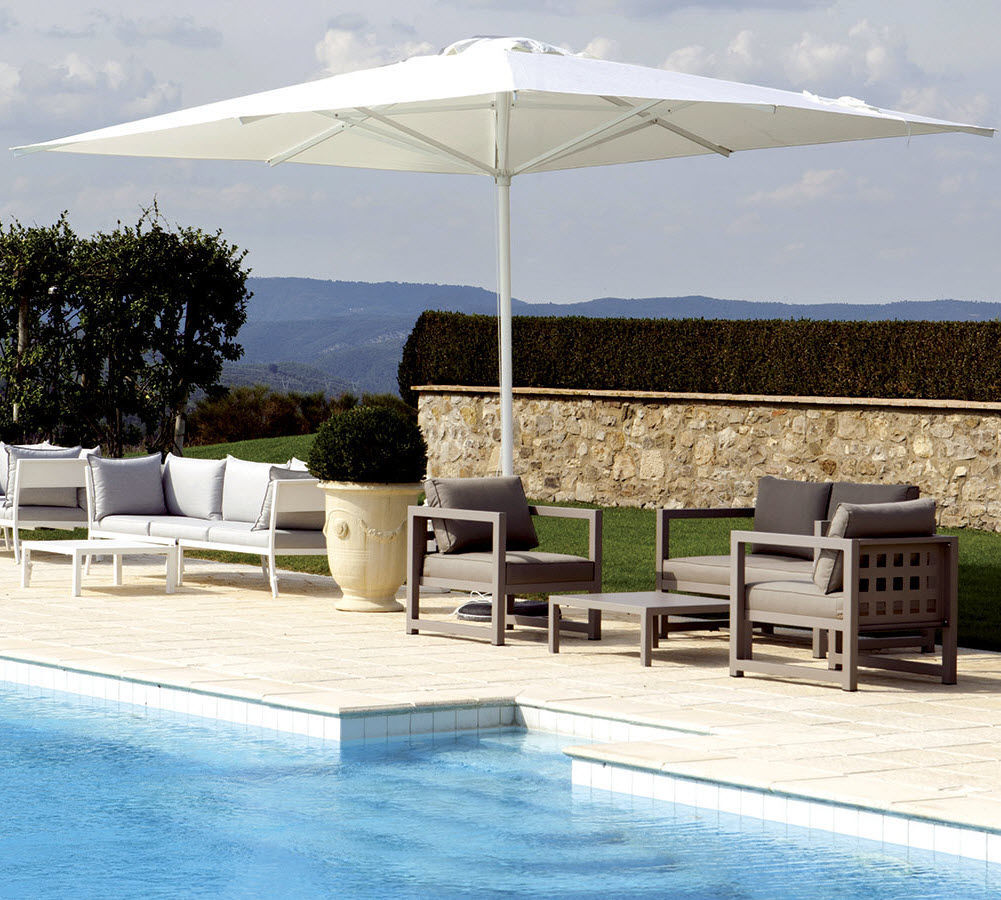 Square parasol - Facility Classic - Eredi di Pozza, IL PARCO - round ...