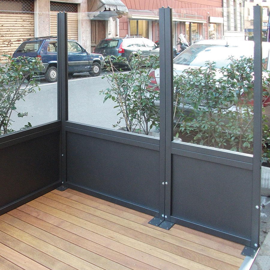 Metal windbreak panel - Emerald - Eredi di Pozza, IL PARCO - glass ...