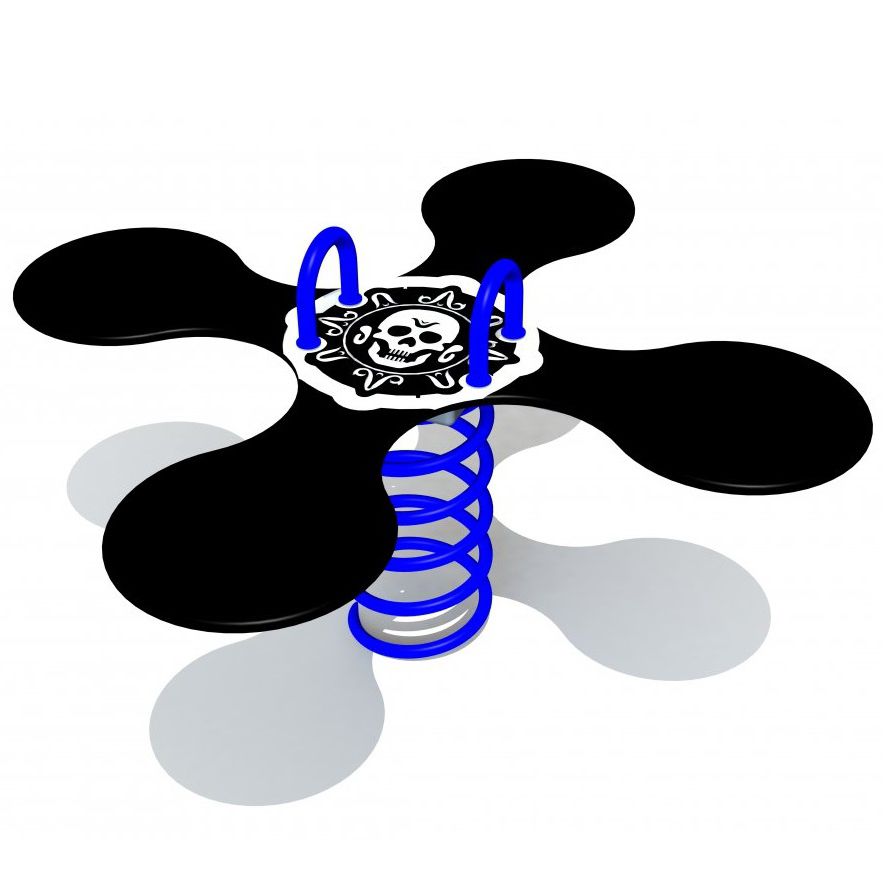Plastic spring rocker - PIRATE WORLD - Tiptiptap - pirate / 4-seater