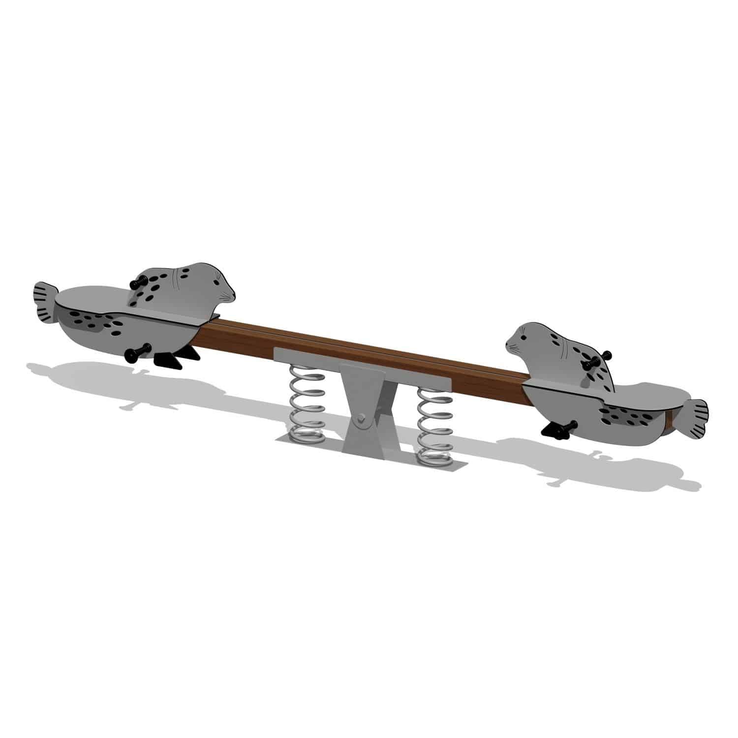 Steel seesaw - SEAL - Tiptiptap - HDPE