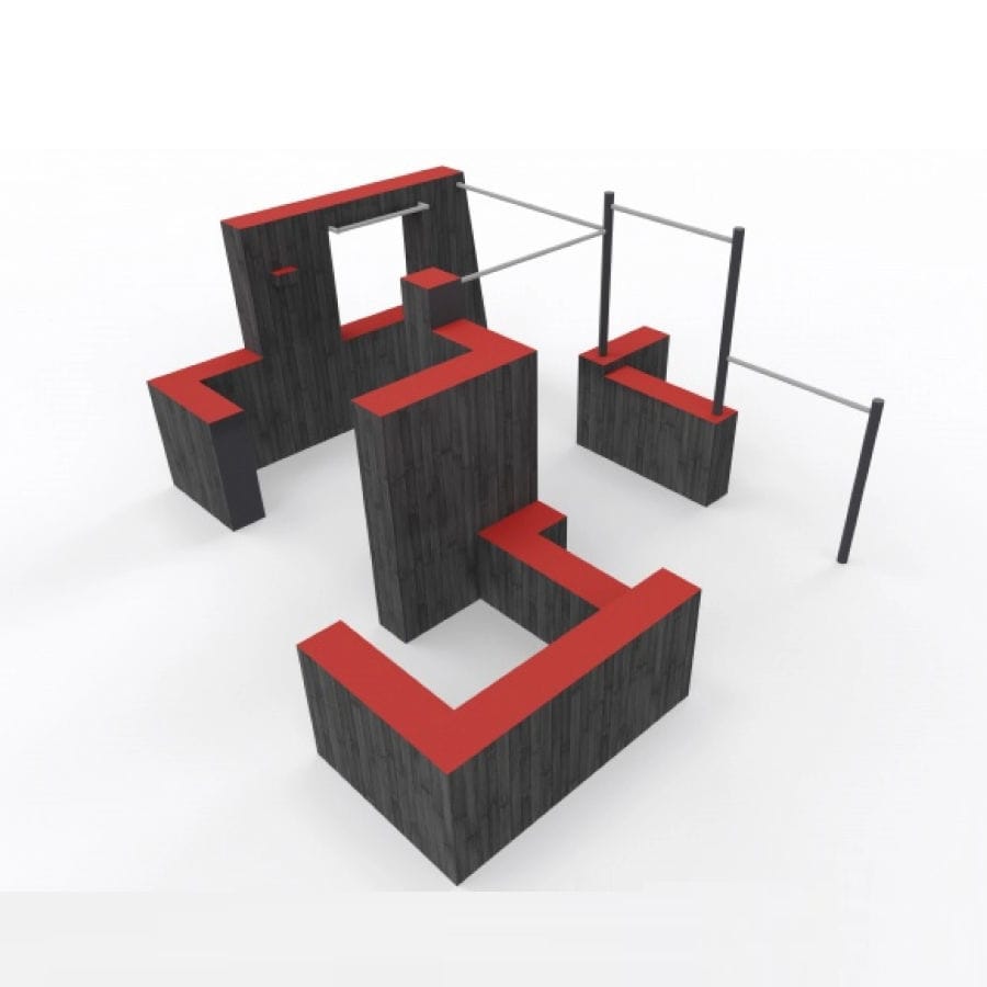 Playground obstacle course - PARKOUR XS - Tiptiptap - outdoor