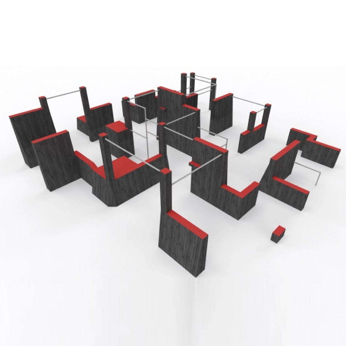 Playground obstacle course - PARKOUR PRO L - Tiptiptap - outdoor