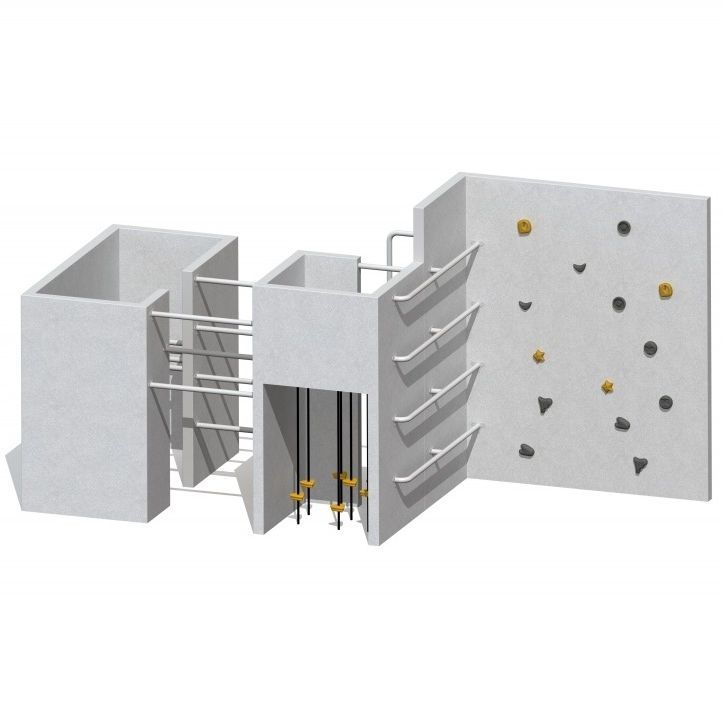 Fixed climbing wall - CON204 - Tiptiptap - for playground