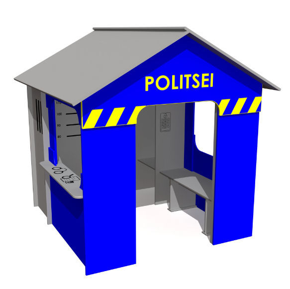 Playground playhouse - POLICE STATION - Tiptiptap - floor-mounted