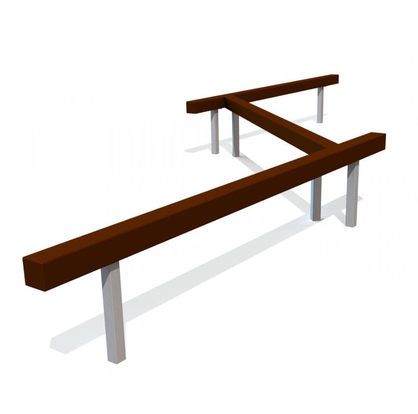 Playground balance beam - ZIGZAG - Tiptiptap