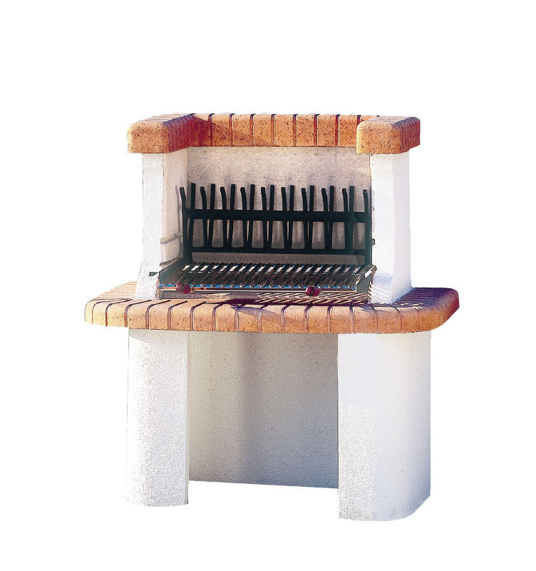 Charcoal barbecue - GAVI - LineaVz - wood-burning / fixed / concrete