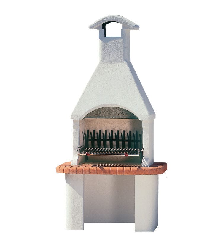 Charcoal barbecue - TREMITI - LineaVz - wood-burning / fixed / concrete