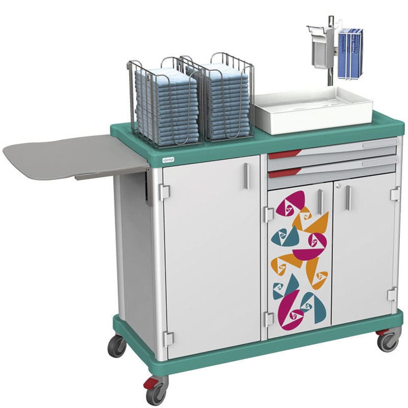 Linen trolley - 2 SECTIONS – 3 DOORS, 2 FH-DRAWERS - Francehopital ...