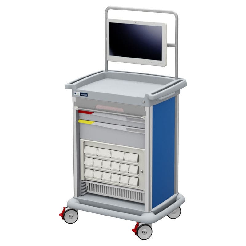 Healthcare facility trolley - EWORK CART ON PRECISO - Francehopital ...