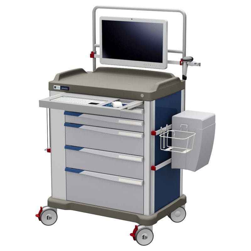Healthcare facility trolley - EWORK CART ON PRESTO - Francehopital ...