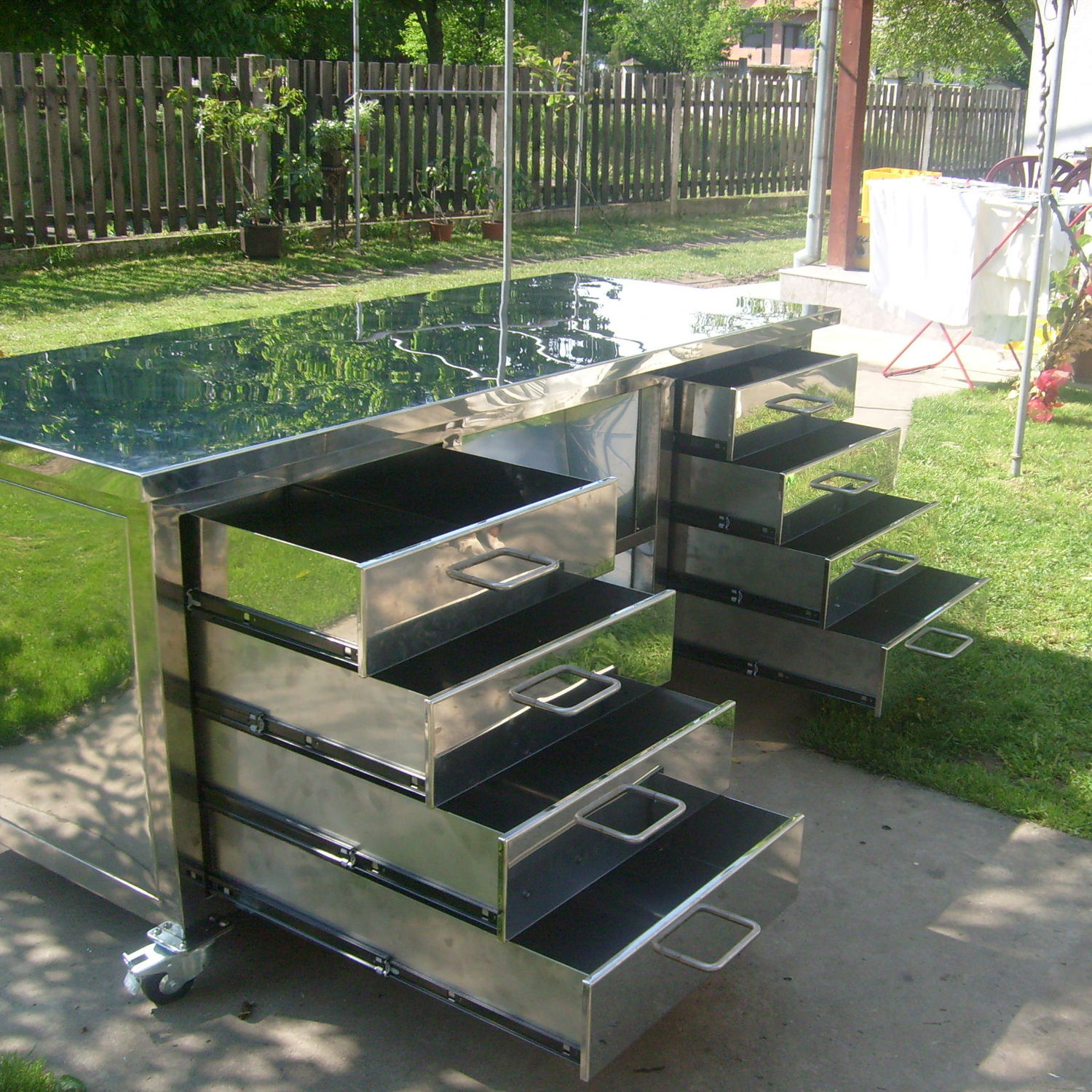 Commercial kitchen trolley - Ban-Inox - refrigerated / stainless steel