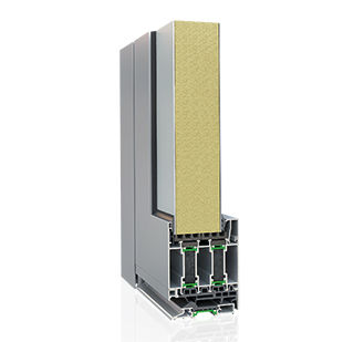 Aluminum door profile - D90 - ALUMINCO - EPDM / security / insulated