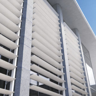 Composite solar shading - SH3400 - ALUMINCO - for facade / window ...