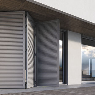 Sliding shutter - SH3200 - ALUMINCO - folding / fixed / jalousie