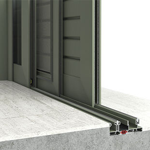 Metal window profile - SL200 - ALUMINCO - waterproof