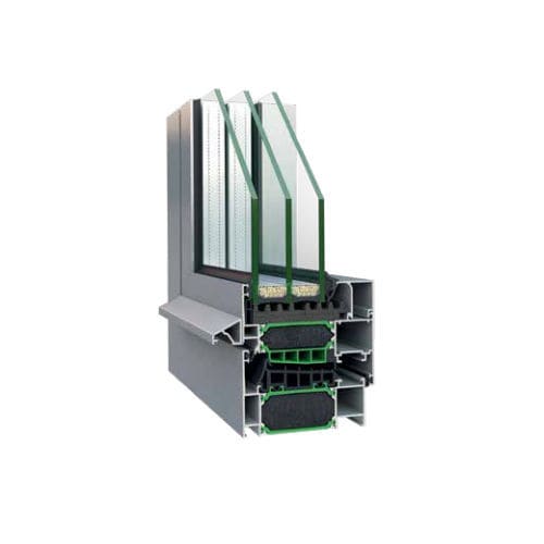 Aluminum window profile - W4900 - ALUMINCO - thermally-insulated / for ...