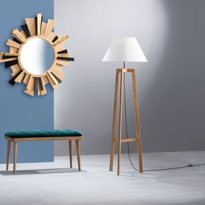 Floor-standing lamp - Ziemann Home Design - solid wood / contemporary ...