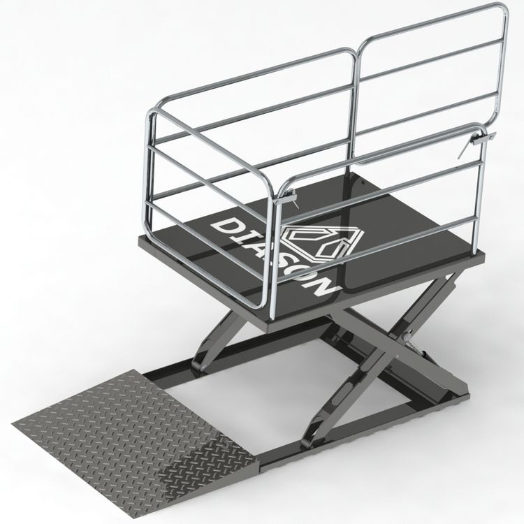 Warehouse lifting platform - LOW PROFILE - DIASON - for construction ...