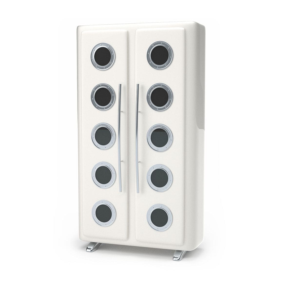 Art Deco wardrobe - OMEGA - Thomas Mucha - wooden / frosted glass ...