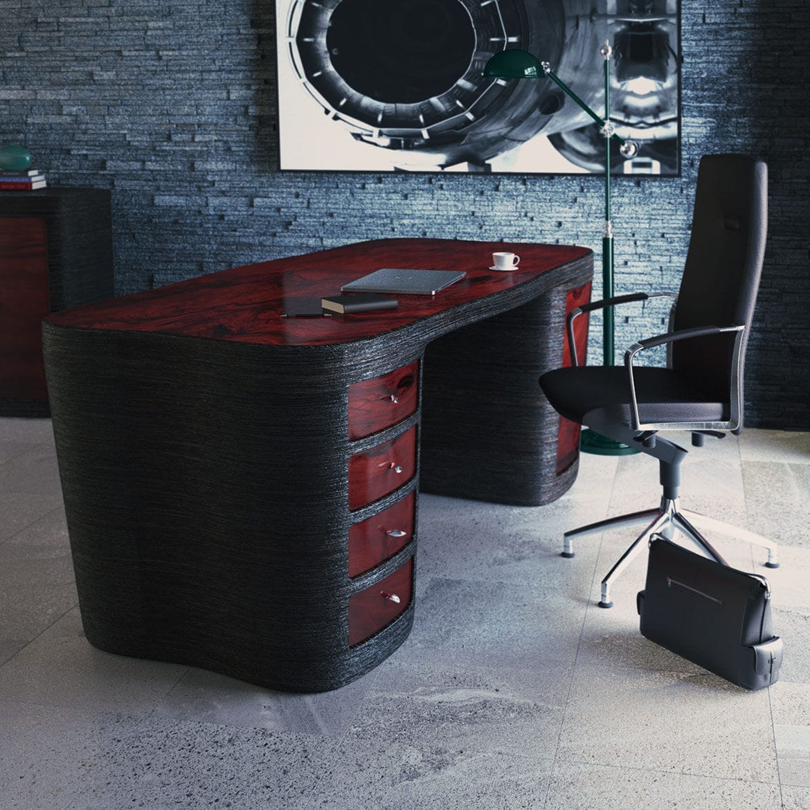 Executive desk - REDWOOD - Thomas Mucha - contemporary / oak ...